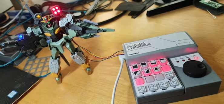 Raspberry Pi Pico brings Gundam to life with…