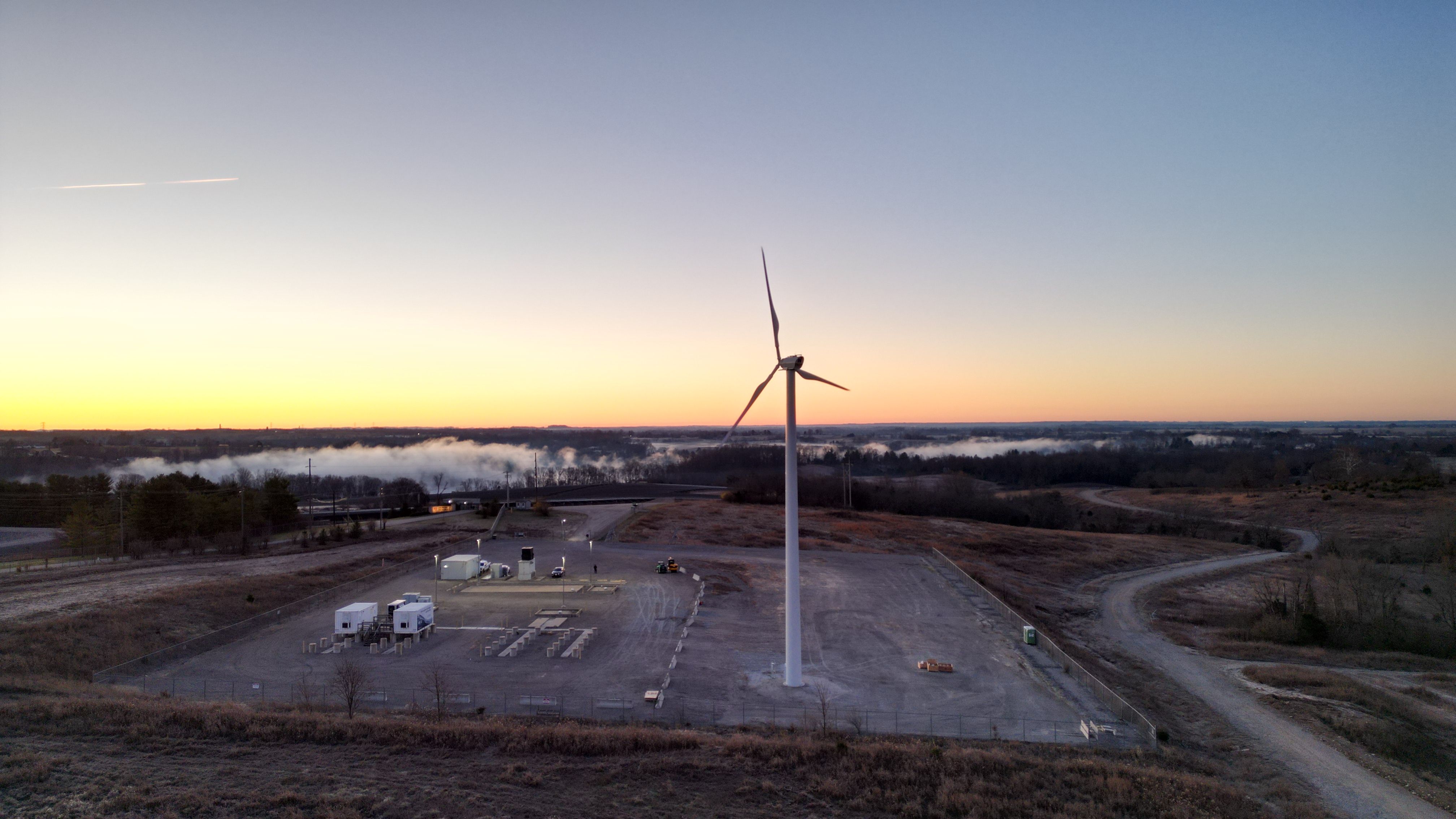 Kentucky’s first utility wind turbine running in…