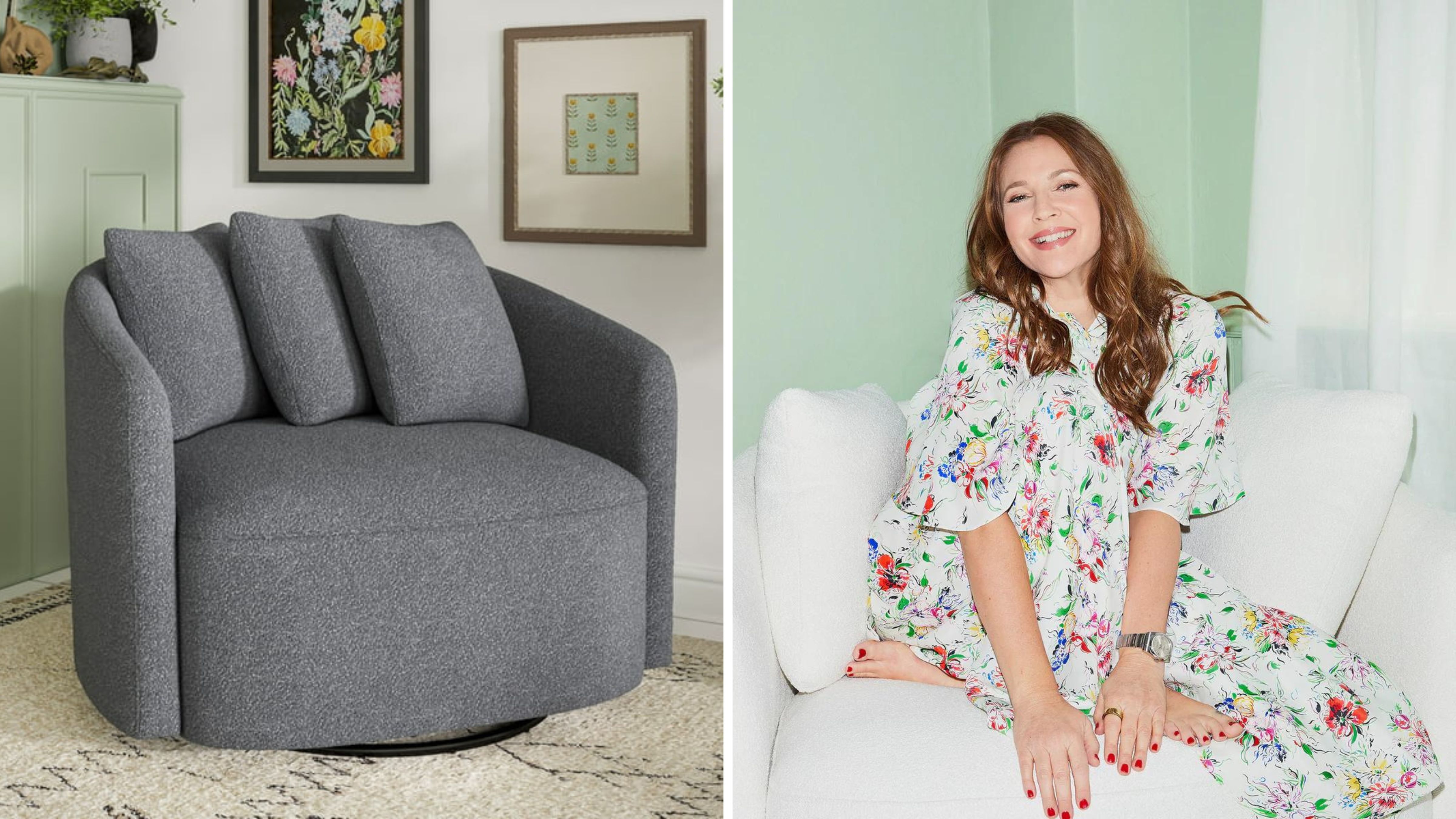 The new Beautiful Drew Chair by Drew Barrymore is…