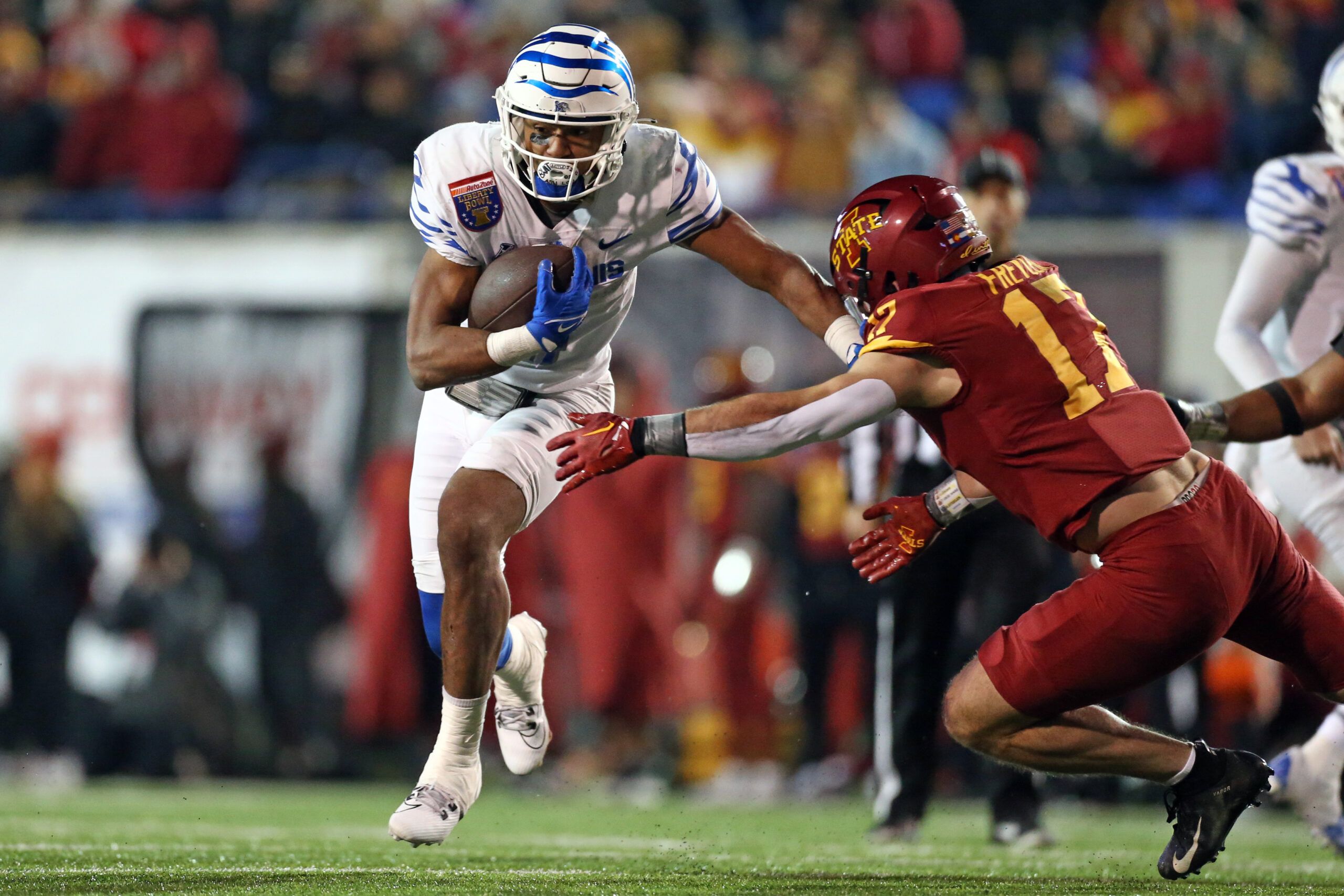 Explosive Memphis RB Blake Watson visits Browns ahead…