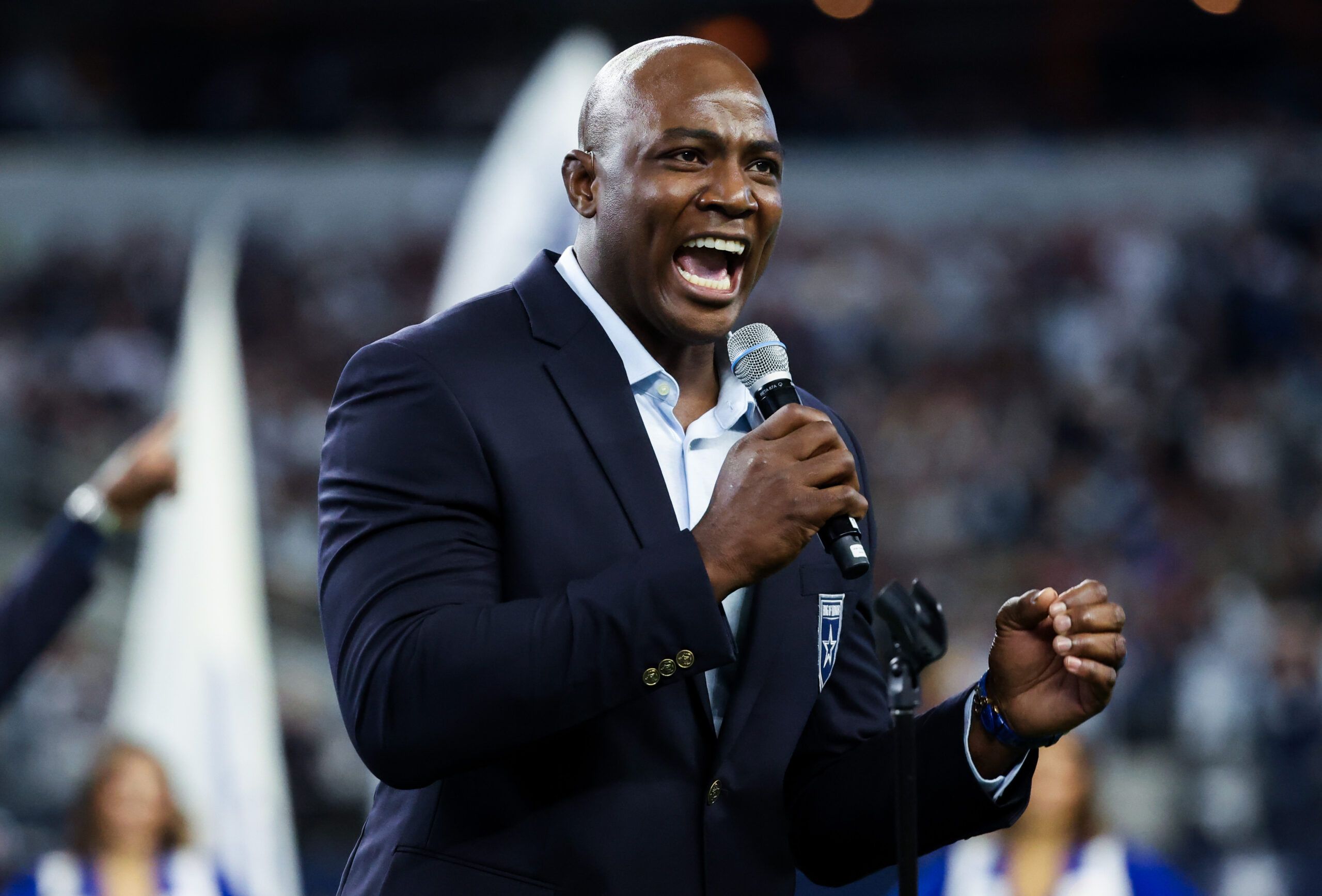 Broncos Hall of Famer DeMarcus Ware performs on ‘The…
