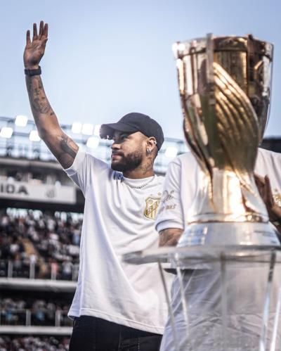 Neymar Jr: Charismatic Pose Of Confidence And Style