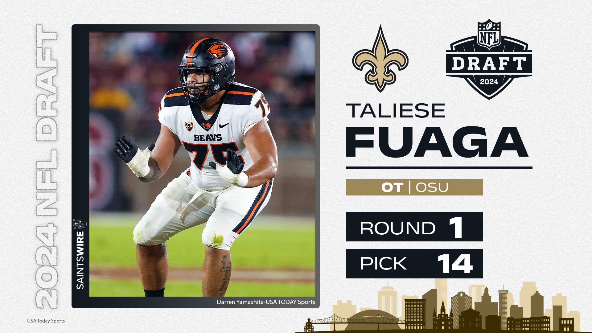 2024 NFL draft grades: New Orleans Saints pick RT…