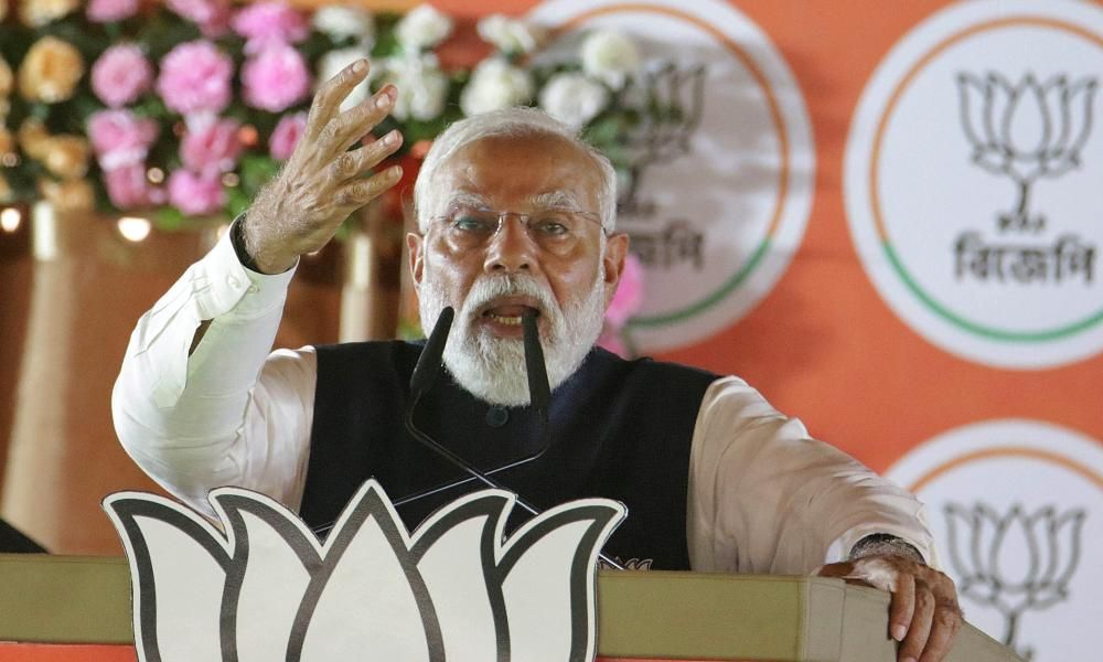With India’s election in full swing, Narendra Modi is…