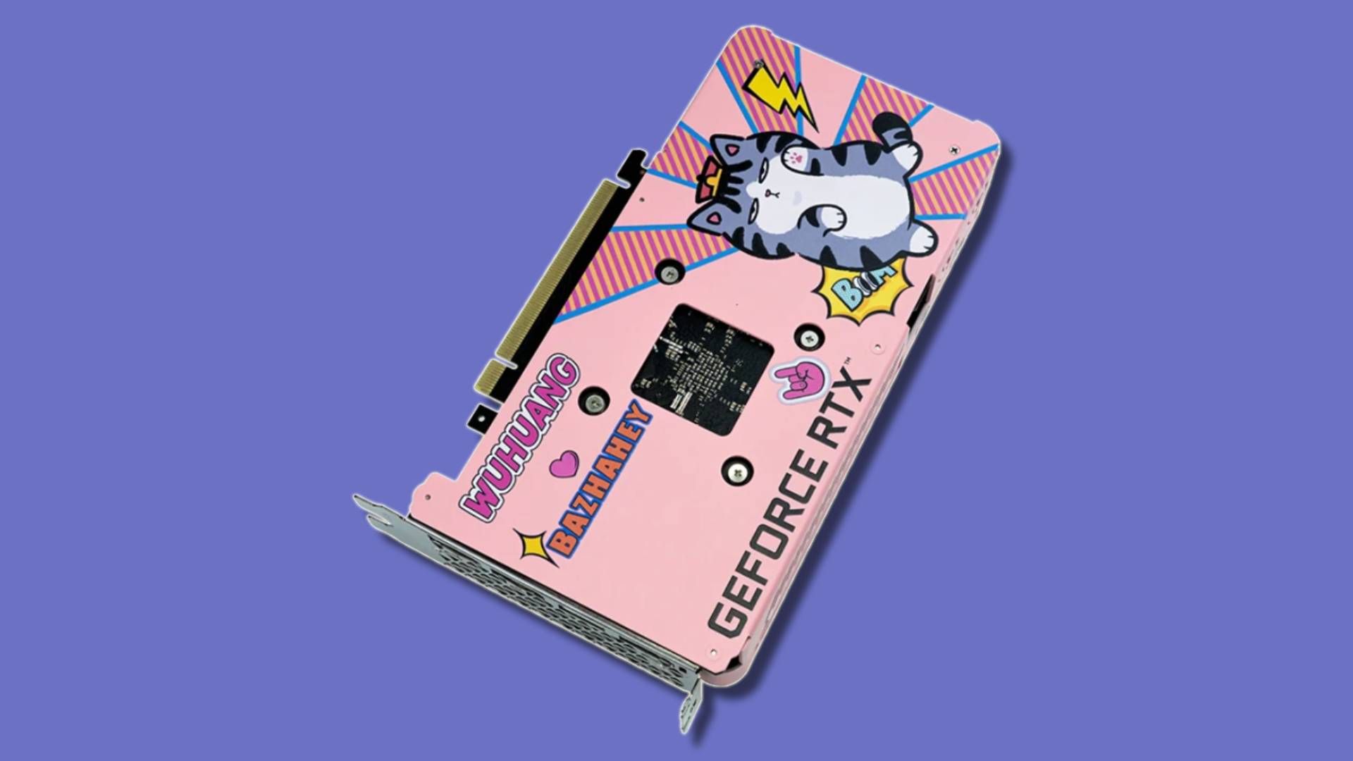 This pink Nvidia RTX 4060 GPU features adorable cats…