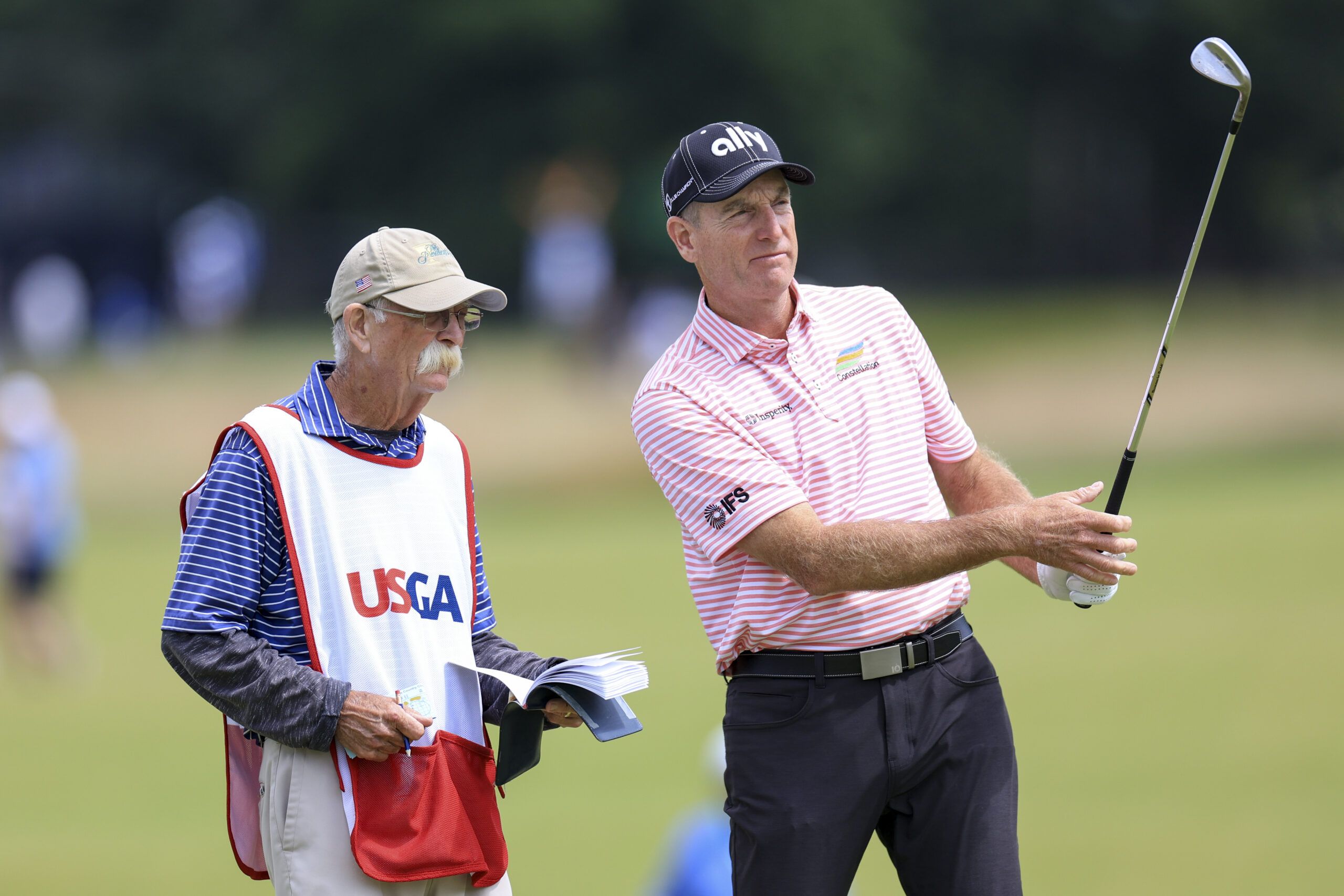 Jim Furyk, caddie Mike ‘Fluff’ Cowan part amicably…