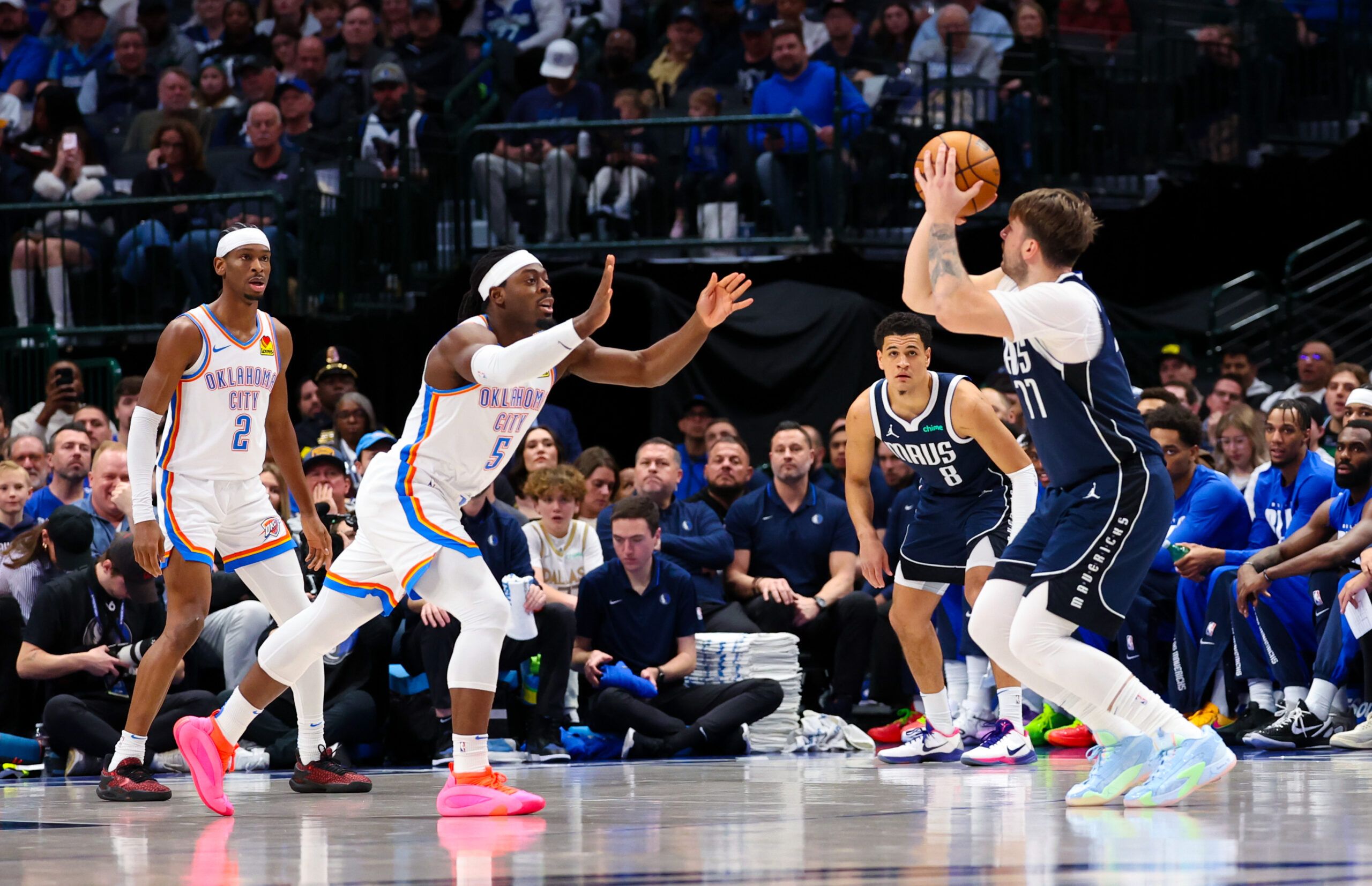 Lu Dort breaks down defensive matchup against Luka…