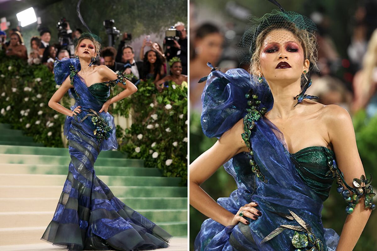 Zendaya Channels A Peacock For Edgiest Red Carpet Look…