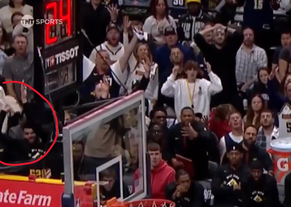 A frustrated Jamal Murray bizarrely threw a heat pack…