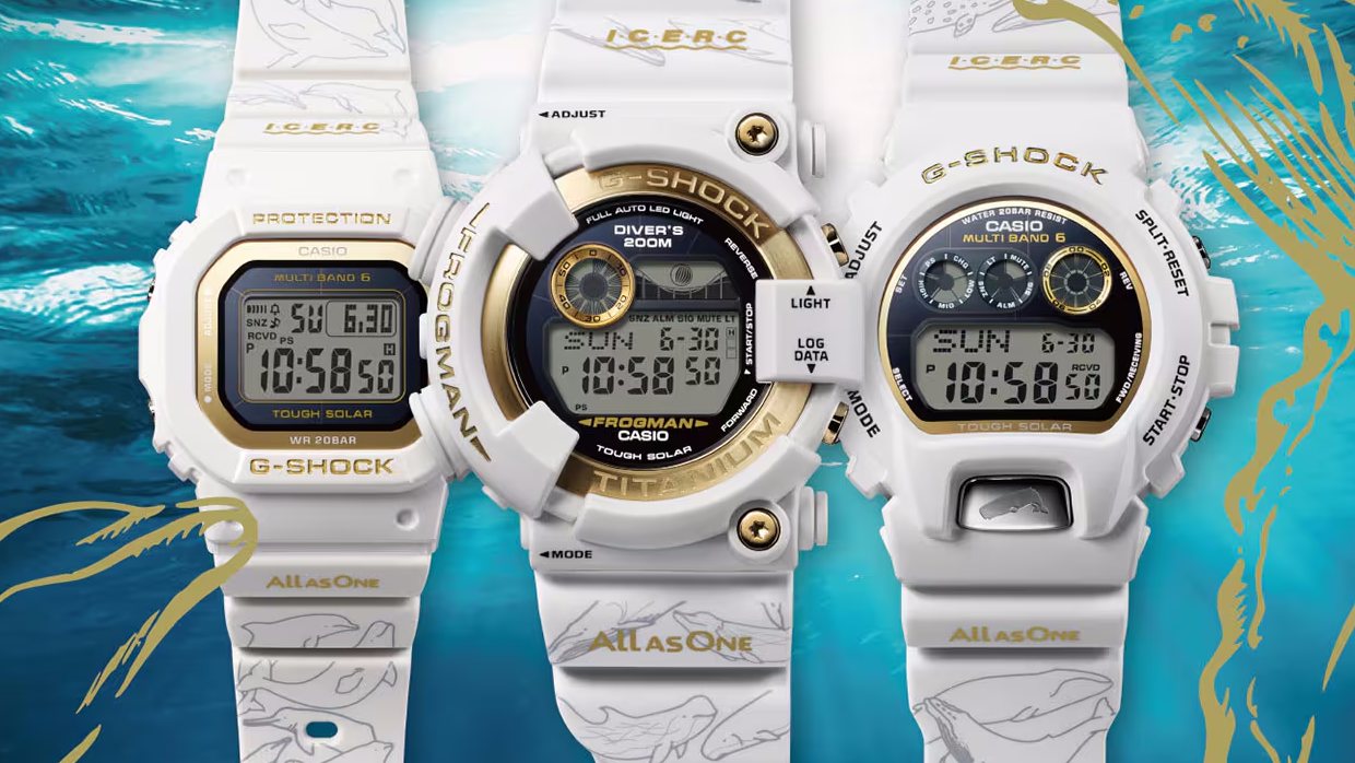 These new Casio G-Shock watches are inspired by golden…