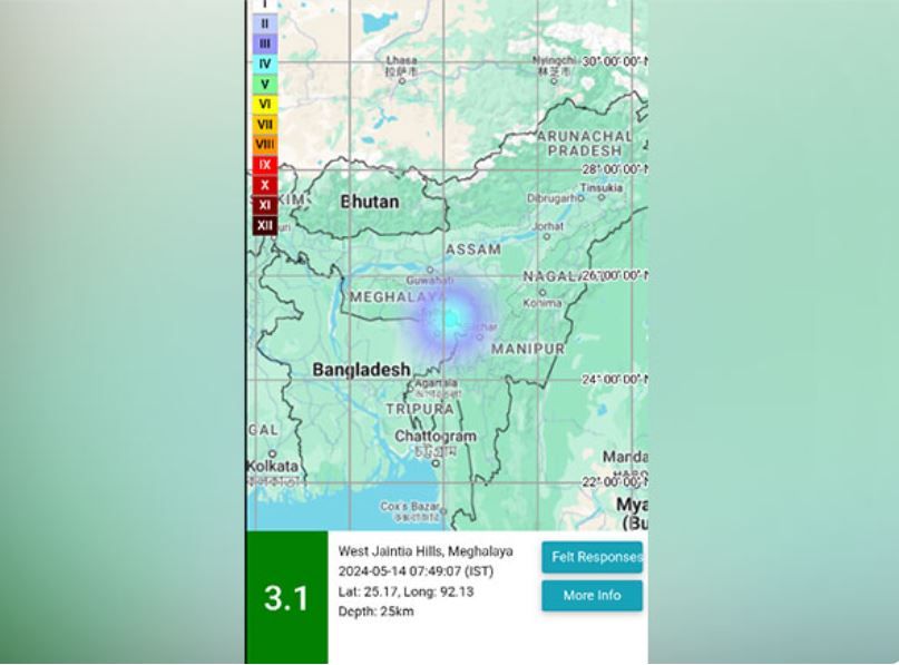 Earthquake of 3.1 magnitude hits Meghalaya's West…
