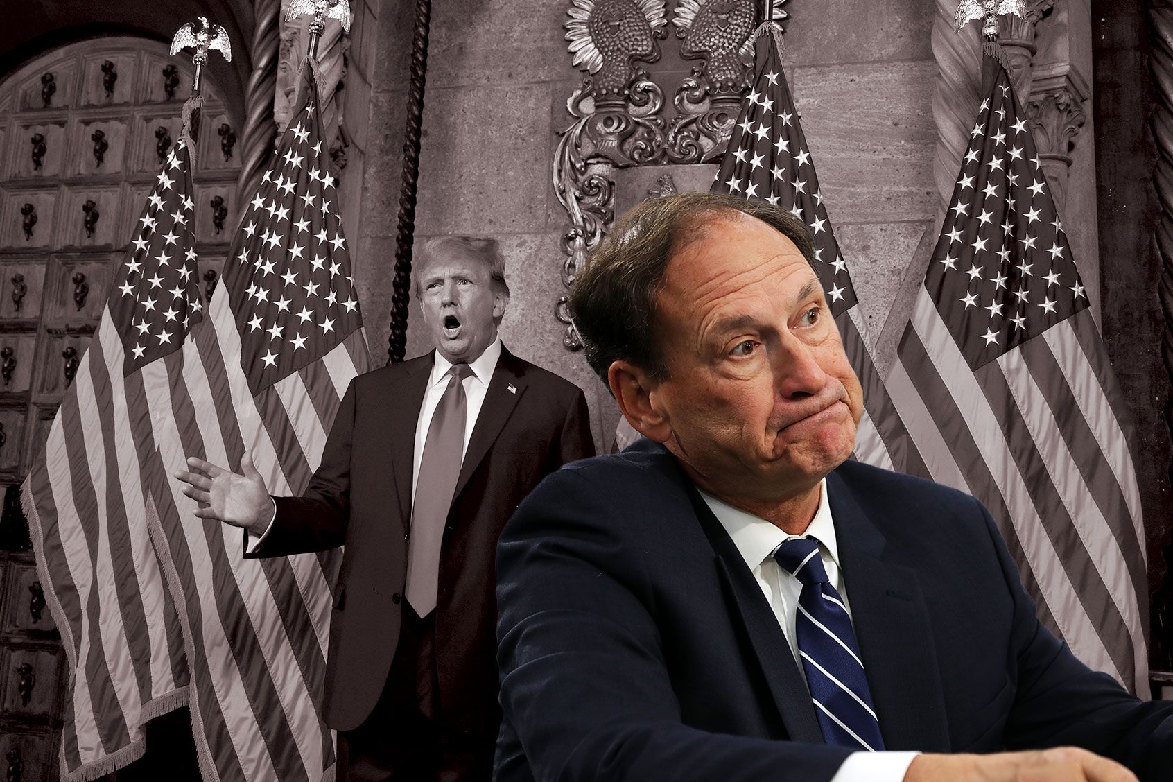 Alito flew stop the steal symbol in yard