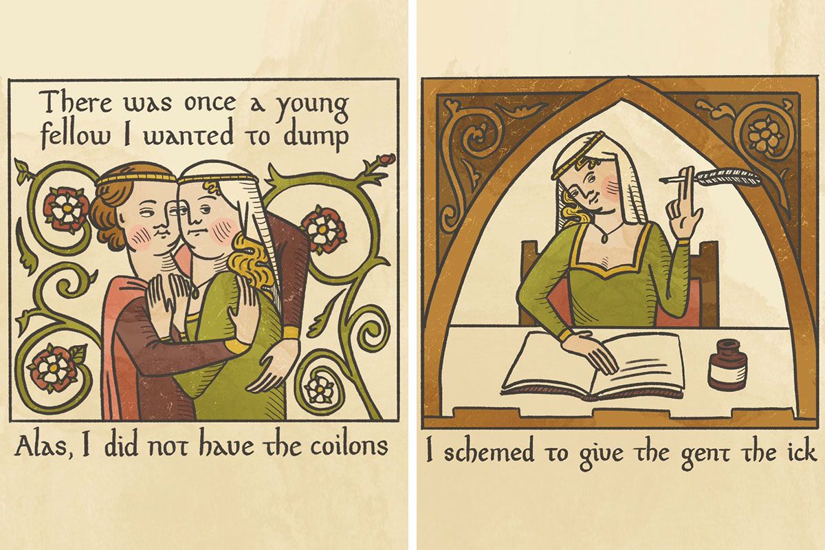 Artist Merges Medieval Elegance With Modern Dating,…