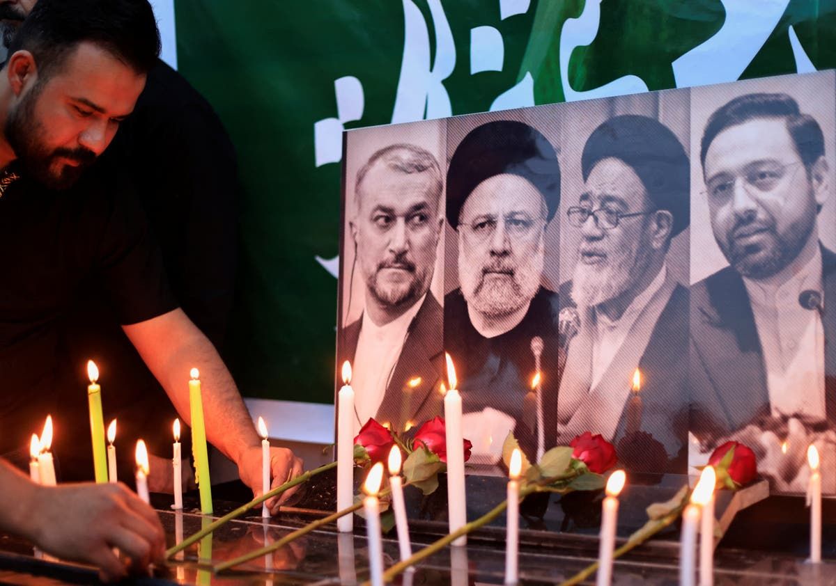 Watch as funeral of Iran president Ebrahim Rasi held…