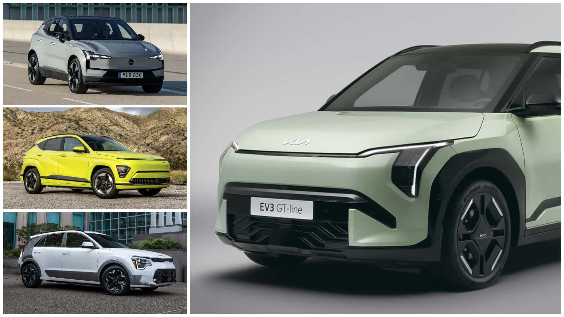 Kia EV3 vs. Volvo EX30, Hyundai Kona EV, Kia Niro EV:…