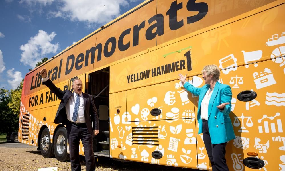Ed Davey launches Lib Dem election campaign with ‘no…