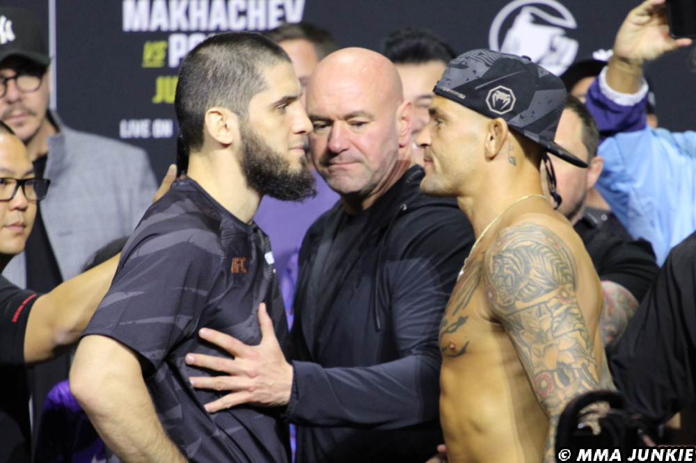 UFC 302 faceoff video: Islam Makhachev, Dustin Poirier…