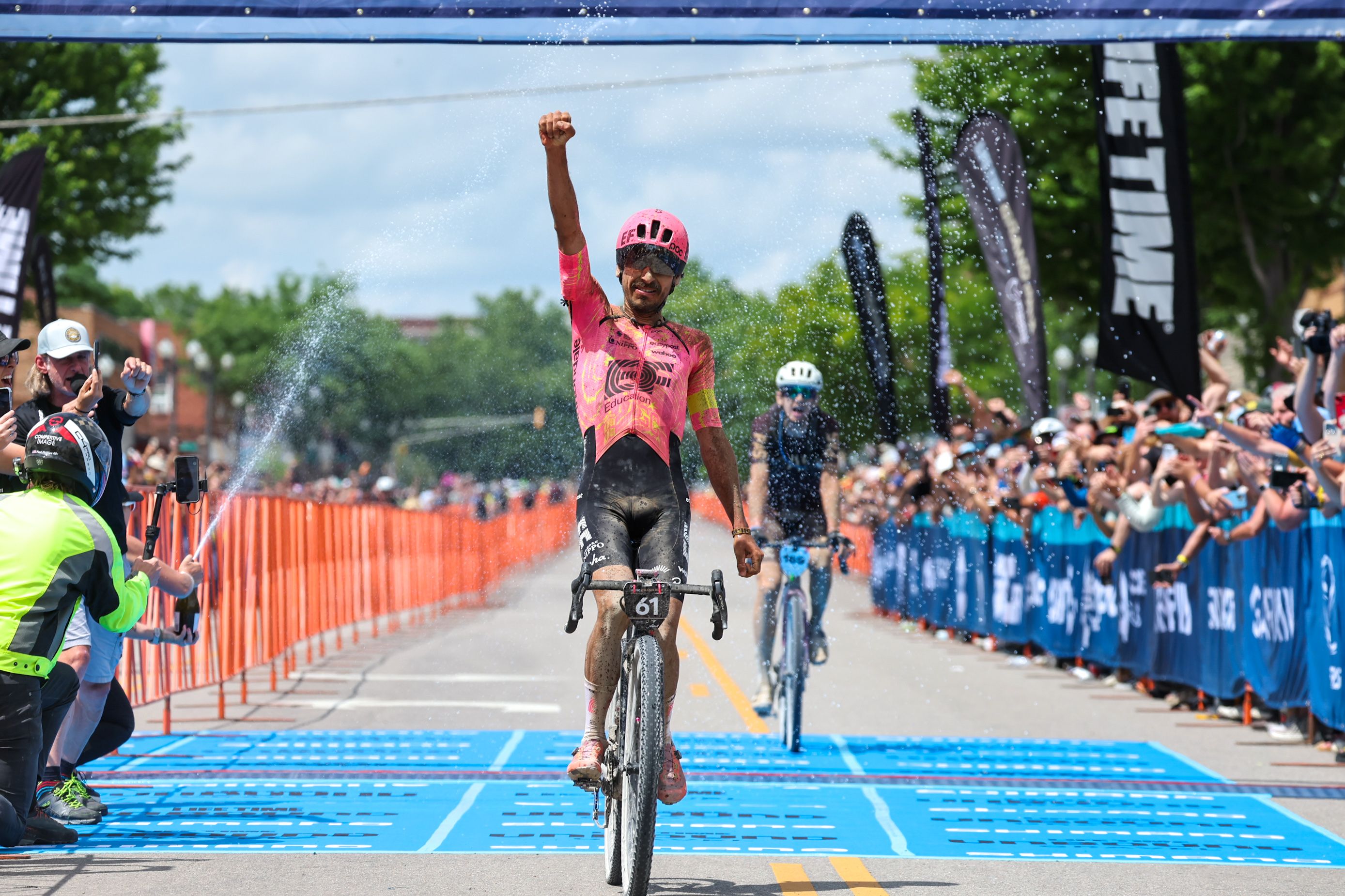 Lachlan Morton out-sprints Chad Haga to win Unbound…