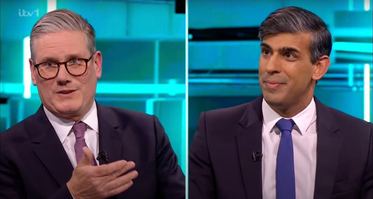 The top quips of the Rishi Sunak and Keir Starmer TV…