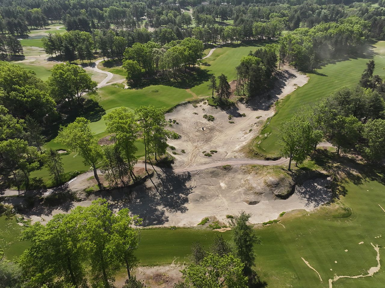 Photos: Bill Coore, Ben Crenshaw near completion of…
