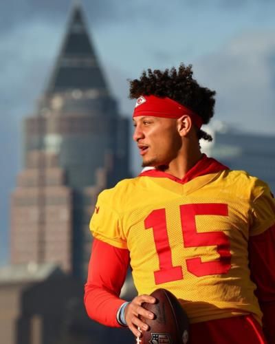 Patrick Mahomes: Confident Quarterback In Vibrant…