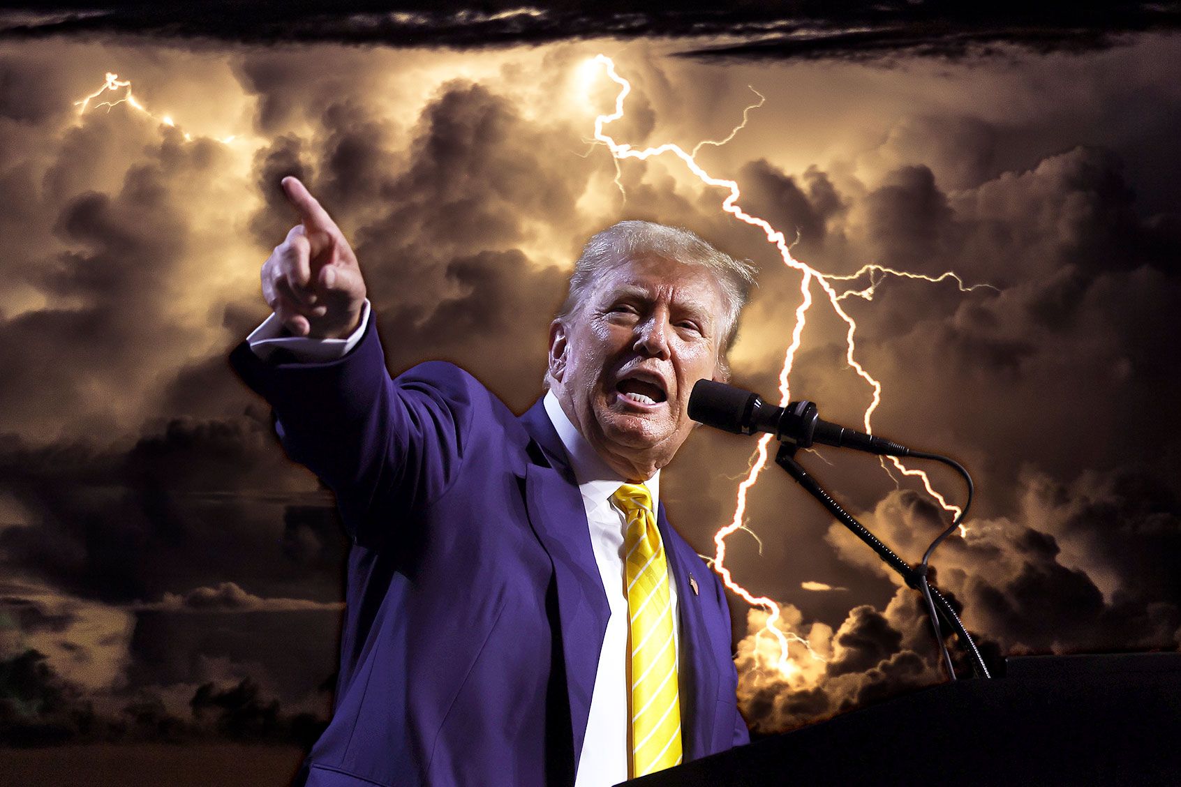 Trump talks about death, EVs and sharks