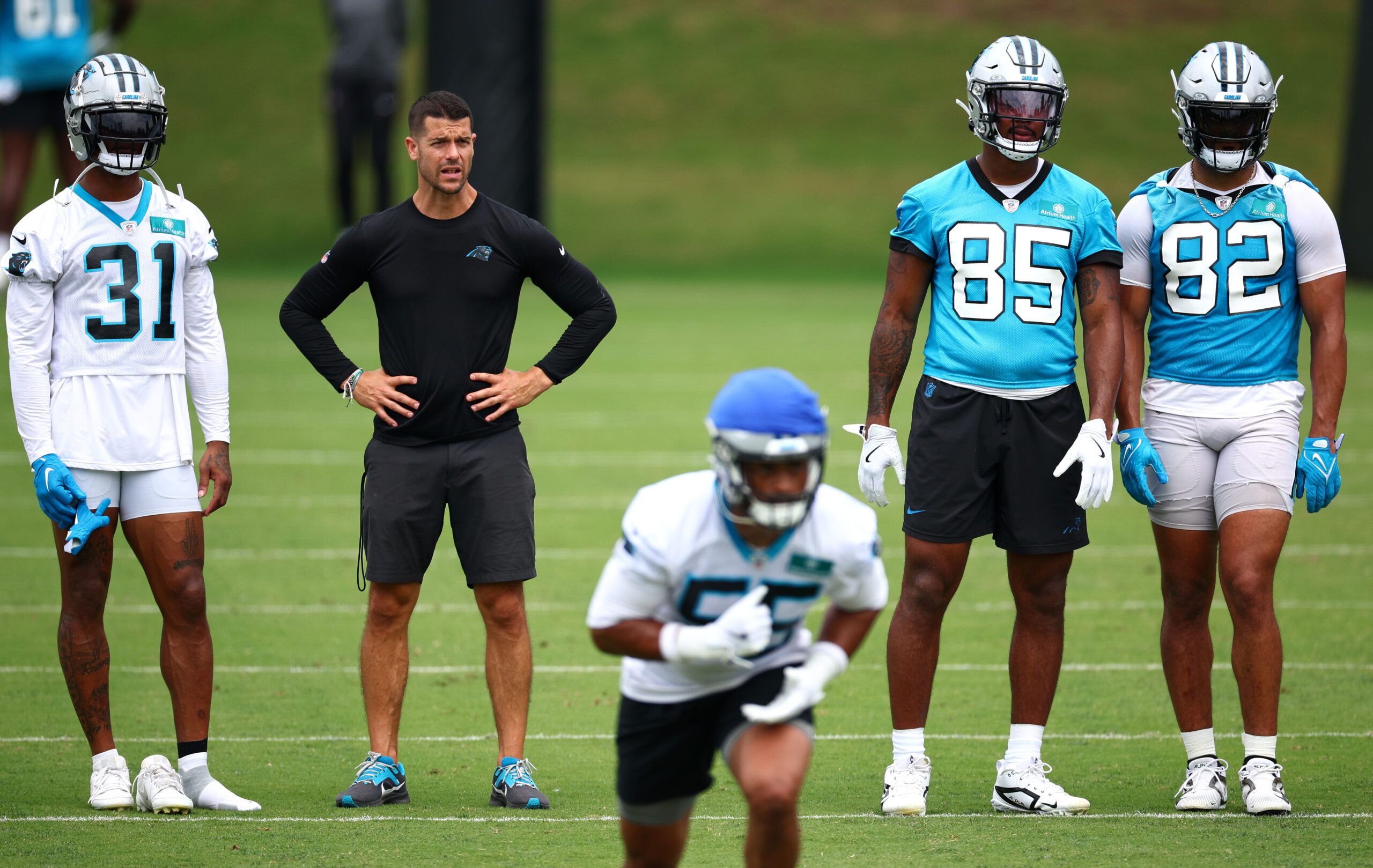 Panthers HC Dave Canales speaks on team’s WR, TE…
