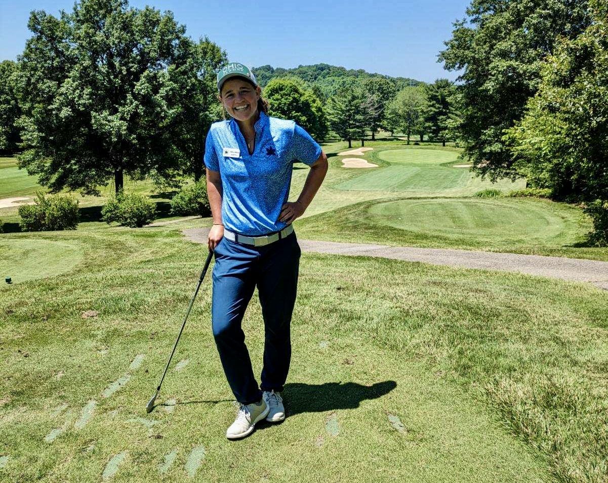 Former Epson Tour player Allie White, now a golf pro…
