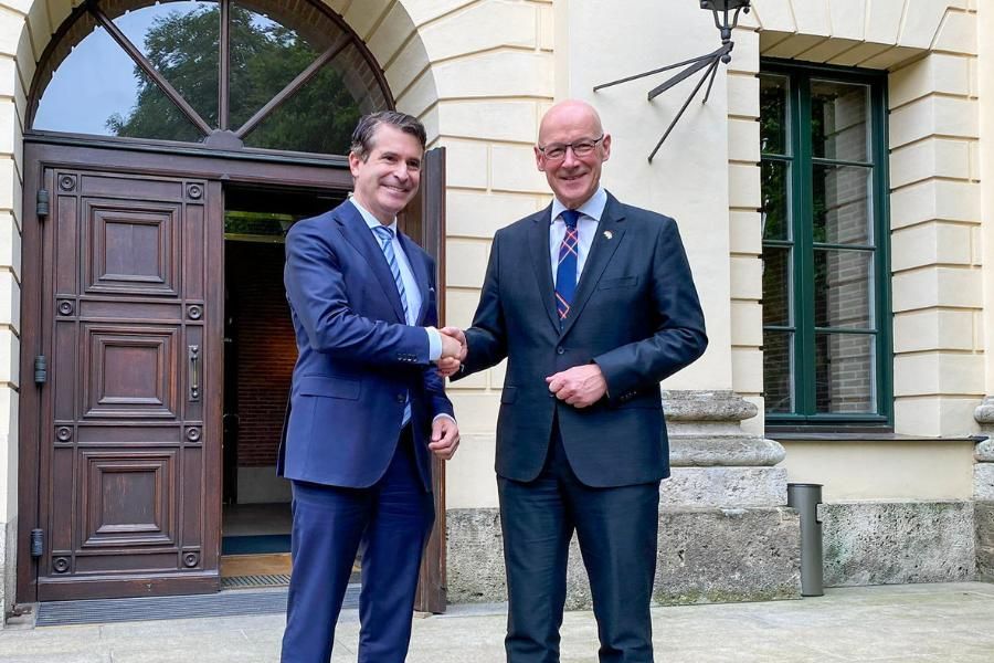 'A great honour': John Swinney meets European Affairs…