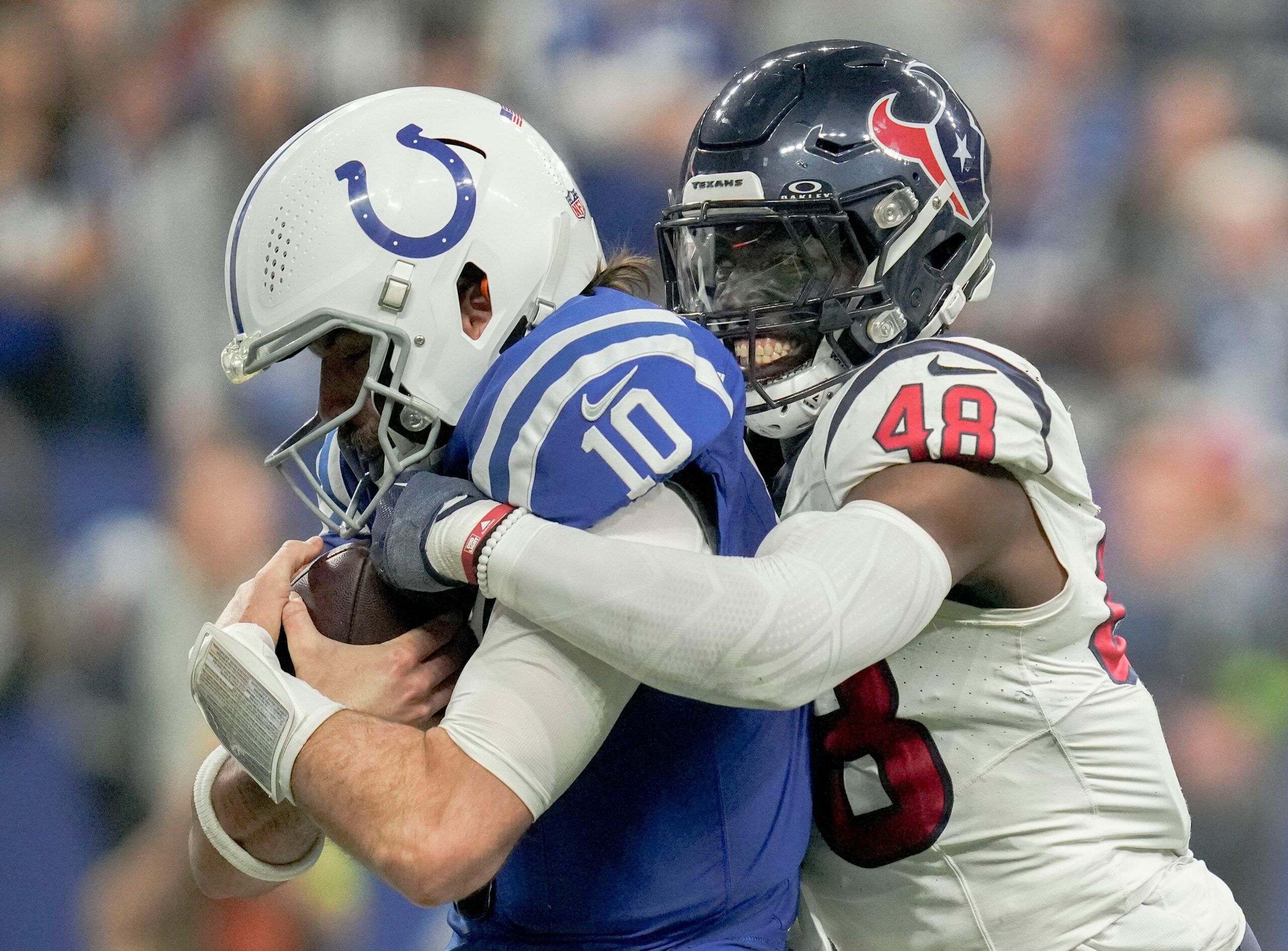 Texans pleased with LB Christian Harris’ growth…