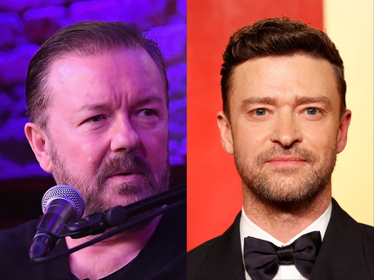 Ricky Gervais ‘brutally’ roasts Justin Timberlake over…