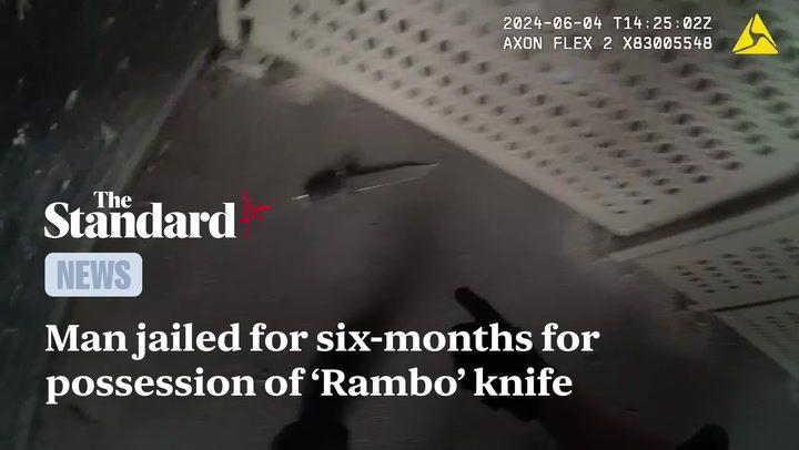 Range Rover driver armed with a 12-inch Rambo knife…