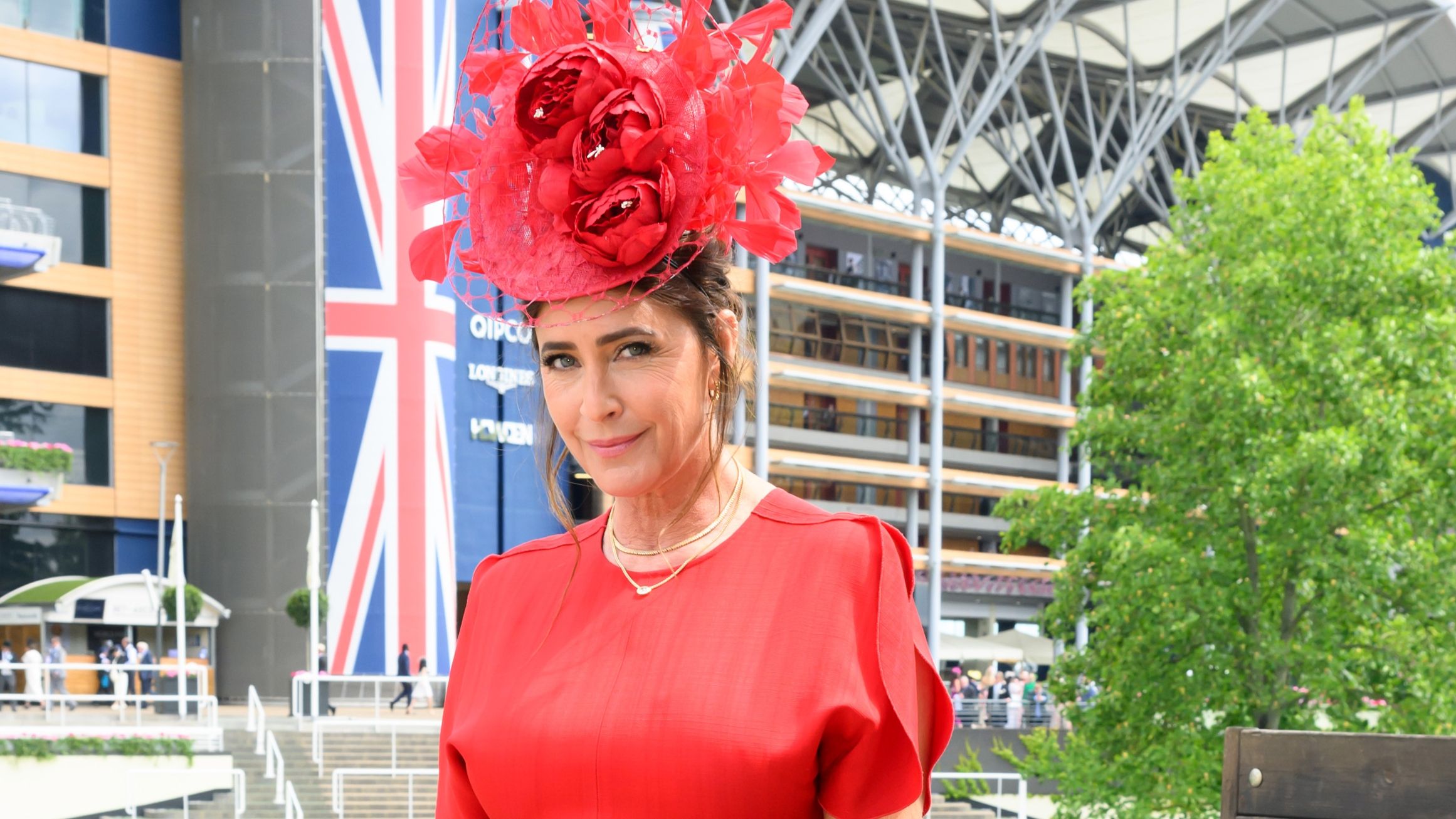 Lisa Snowdon's sultry red dress for Ascot is…