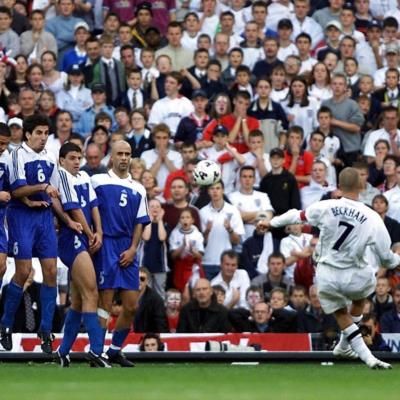 David Beckham's Iconic Free Kick Moment: A Throwback…