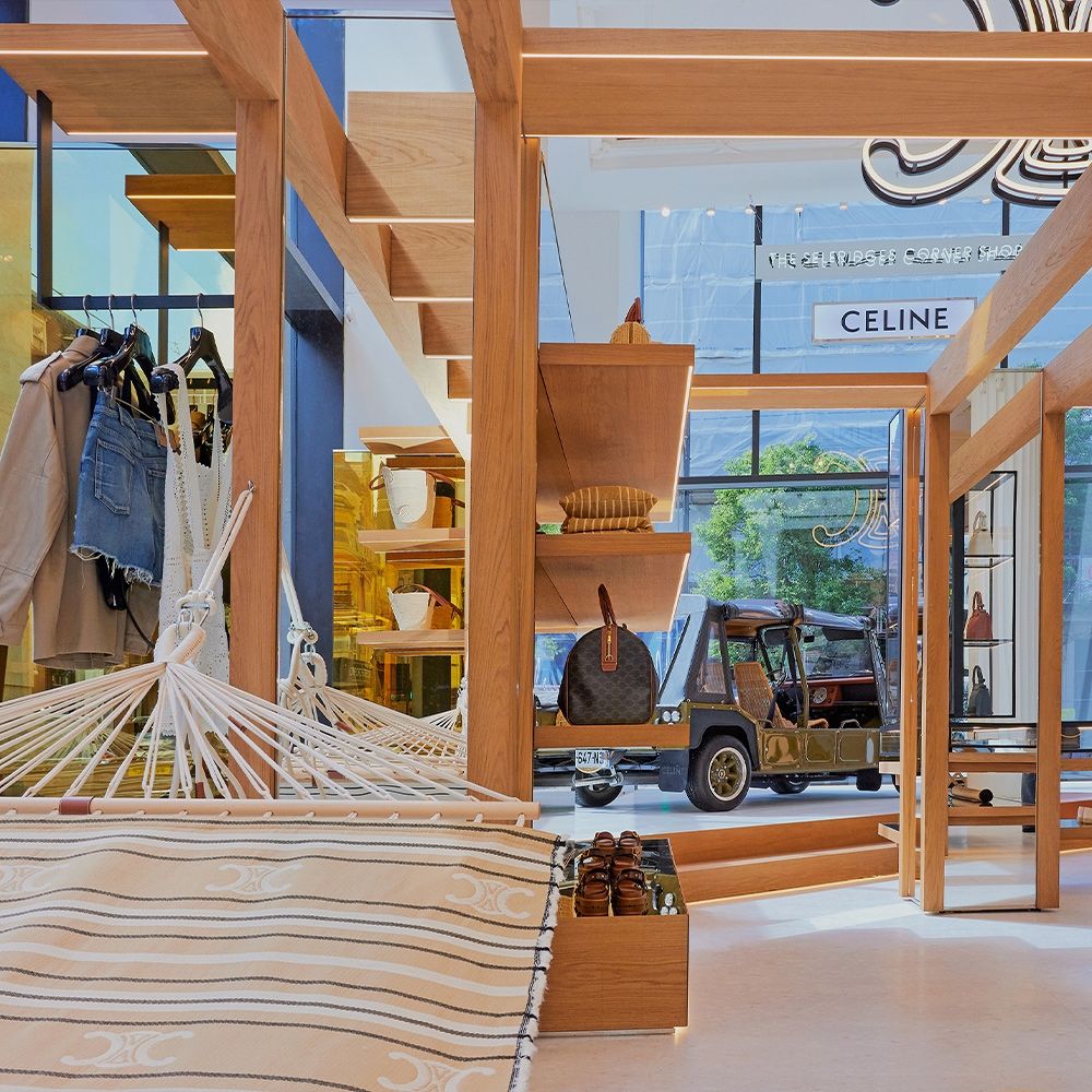 Celine's Beach Club at Selfridges London Features the…