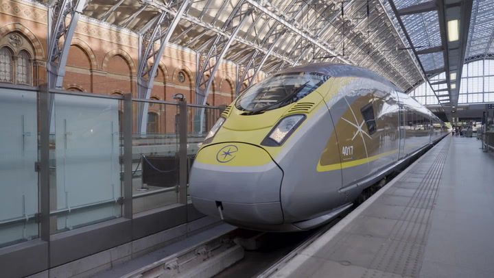 Eurostar launches 'golden' trains to carry athletes…
