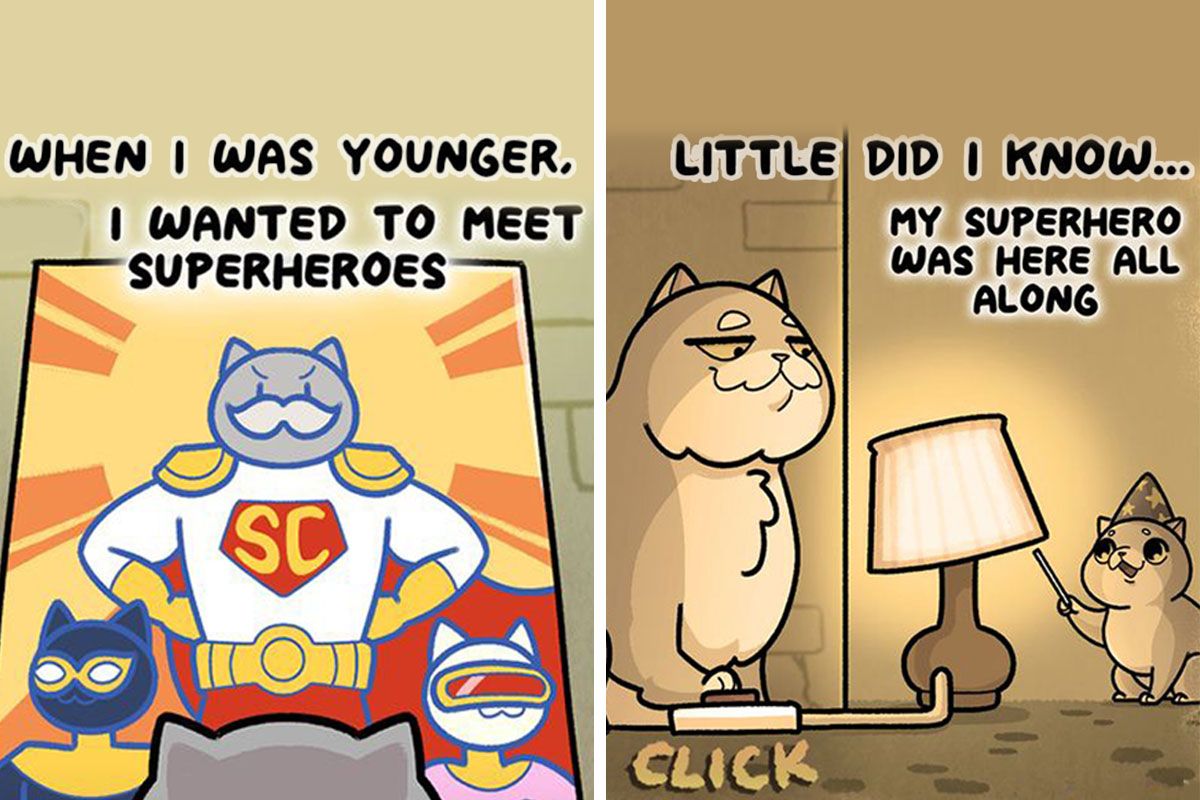 “Stories Of Our Neighborhood Cats”: 35 Comics Shedding…