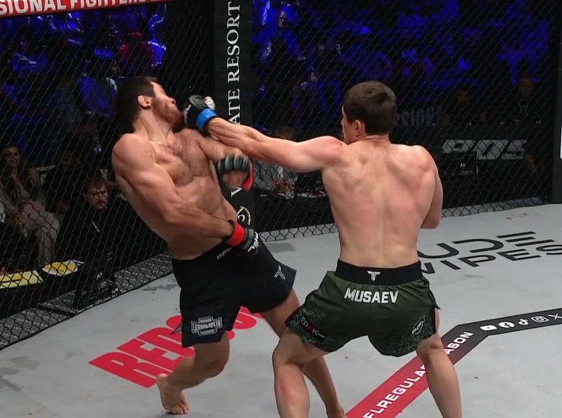 2024 PFL 6 video: Shamil Musaev blasts Murad Ramazanov…