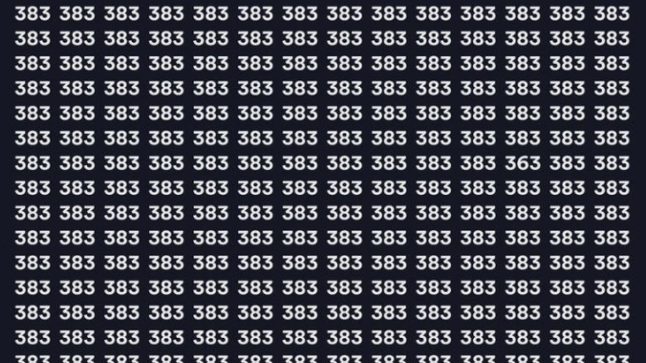 Brain teaser: Can you find 363 in this image