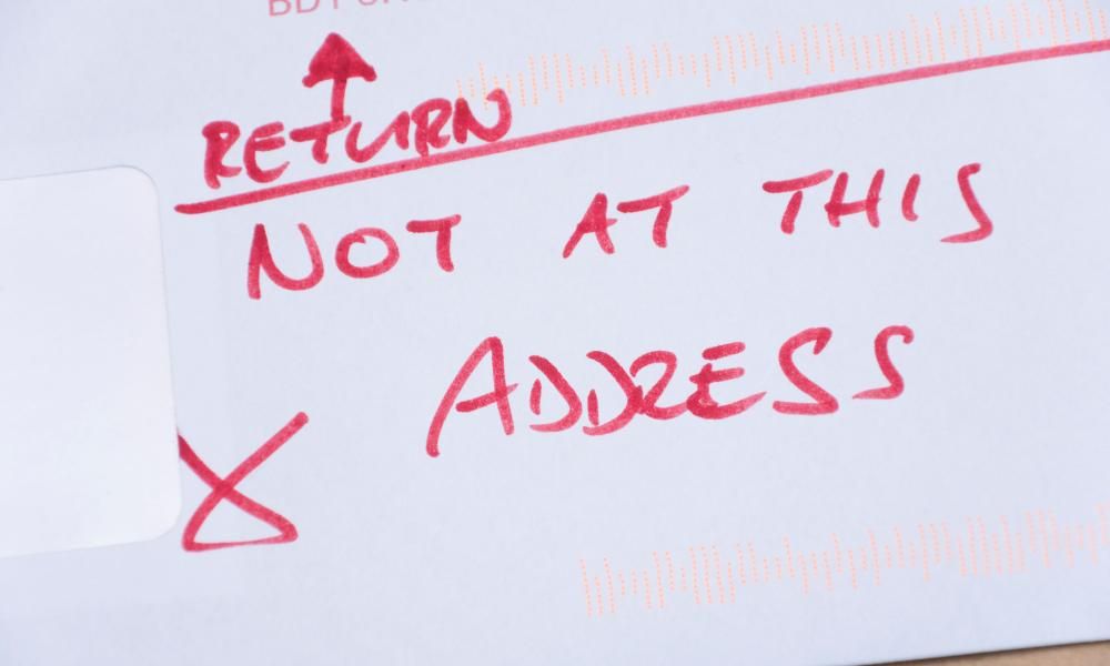 A stranger seems to have taken over our address