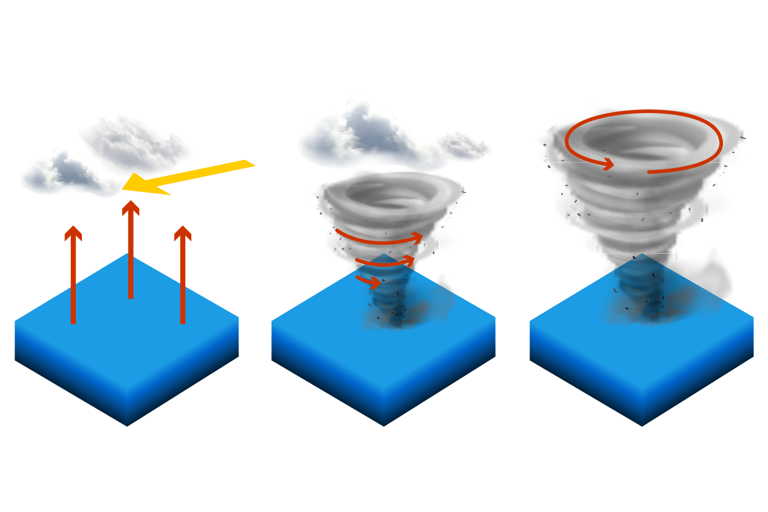 How do hurricanes form and how do they differ from…