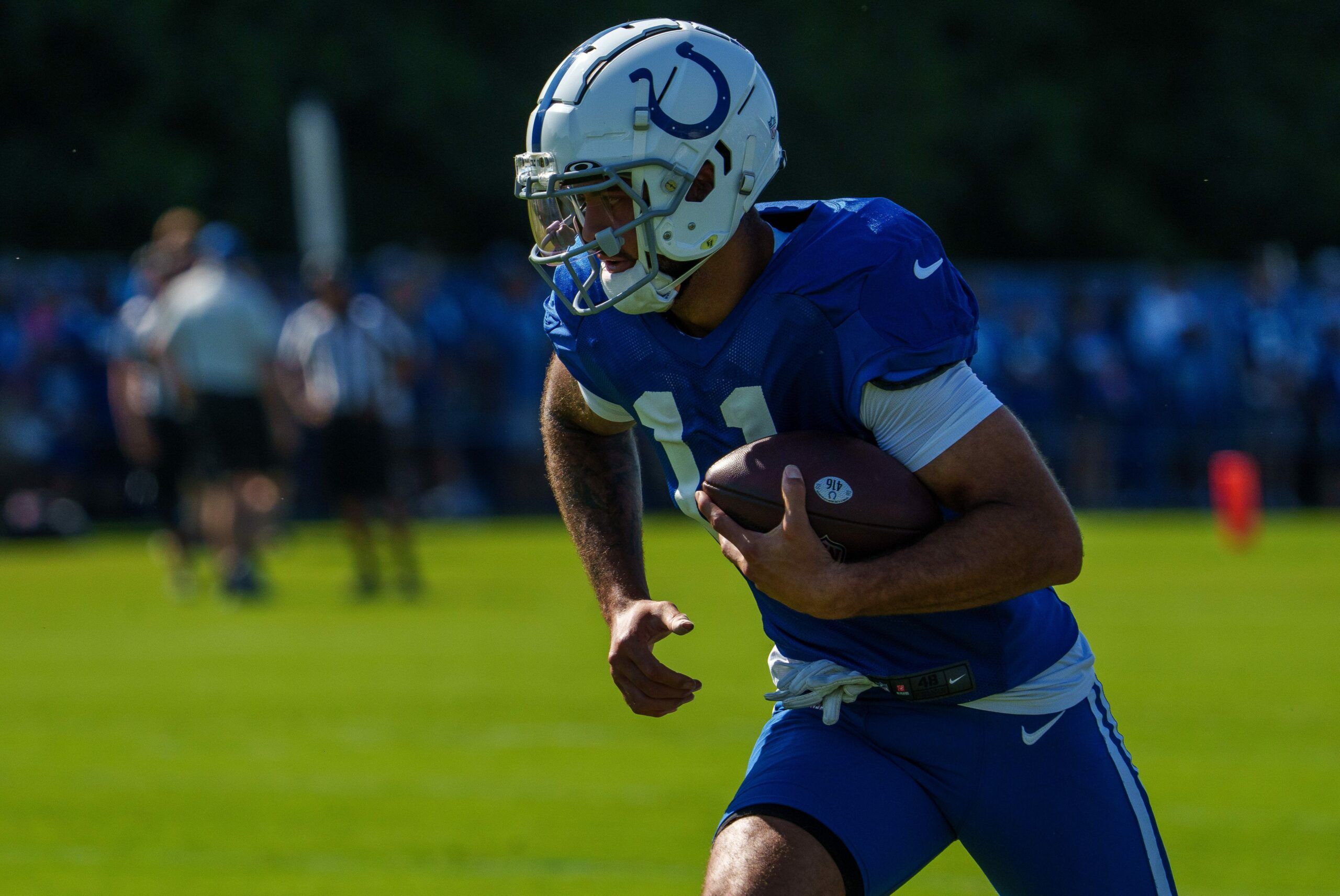 WATCH: Colts’ WRs Michael Pittman and AD Mitchell…