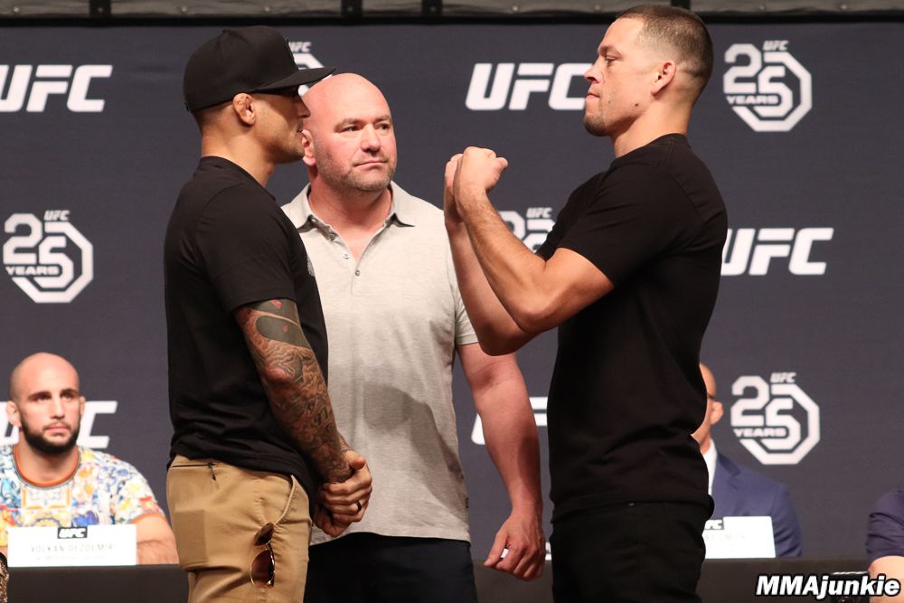 Jon Anik pitches Dustin Poirier as Nate Diaz’s return…