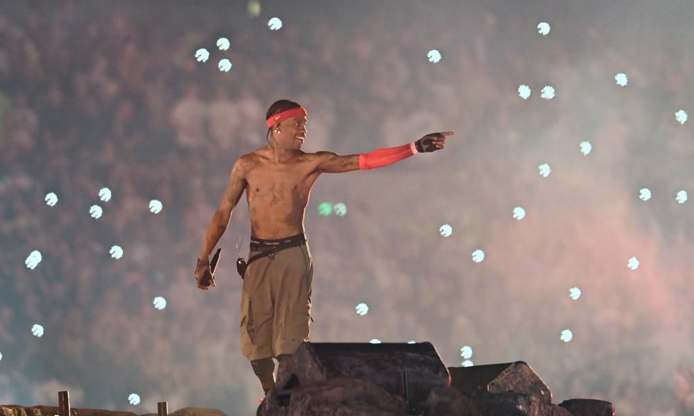 Travis Scott review – rap’s commander puts the mosh…