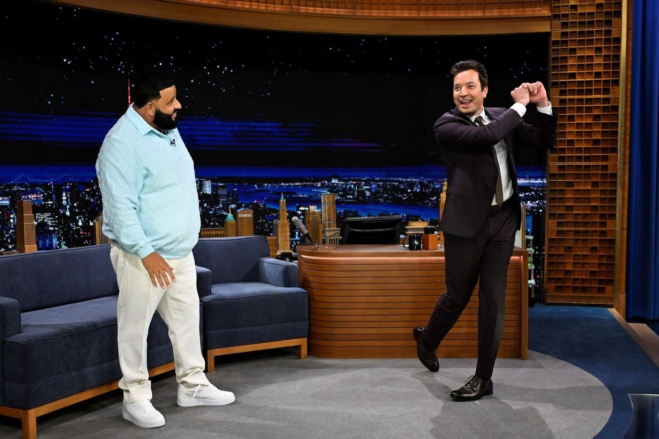 Jimmy Fallon vs. DJ Khaled going mano a mano on the…
