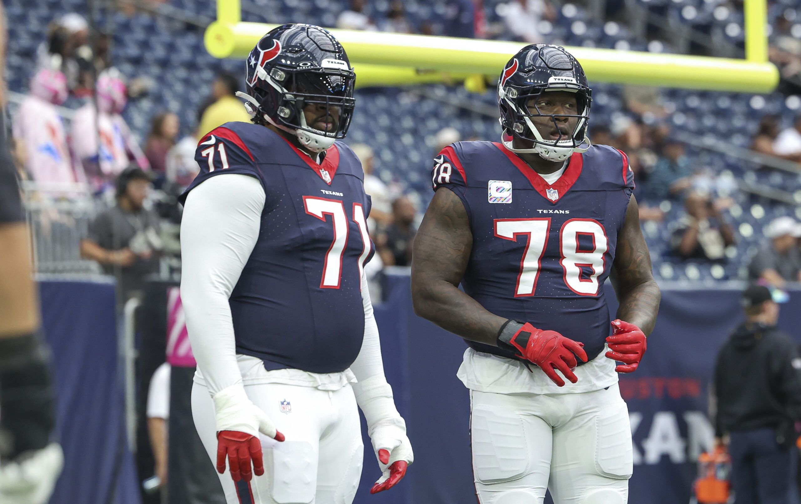 What’s the current state of Houston’s offensive line…