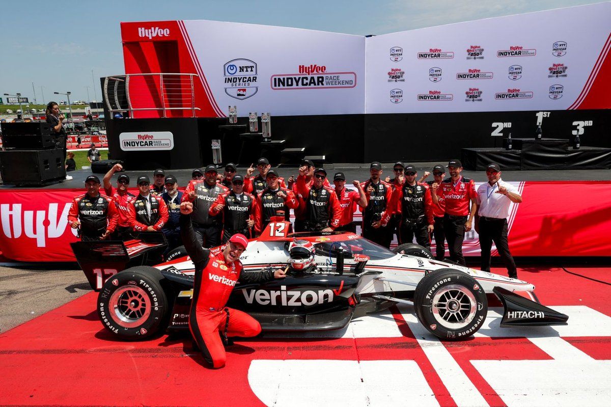 IndyCar Iowa: Power wins from 22nd on grid as Race 2…