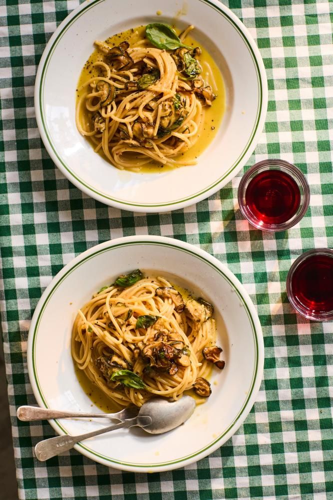 Rachel Roddy’s recipe for spaghetti with courgettes,…