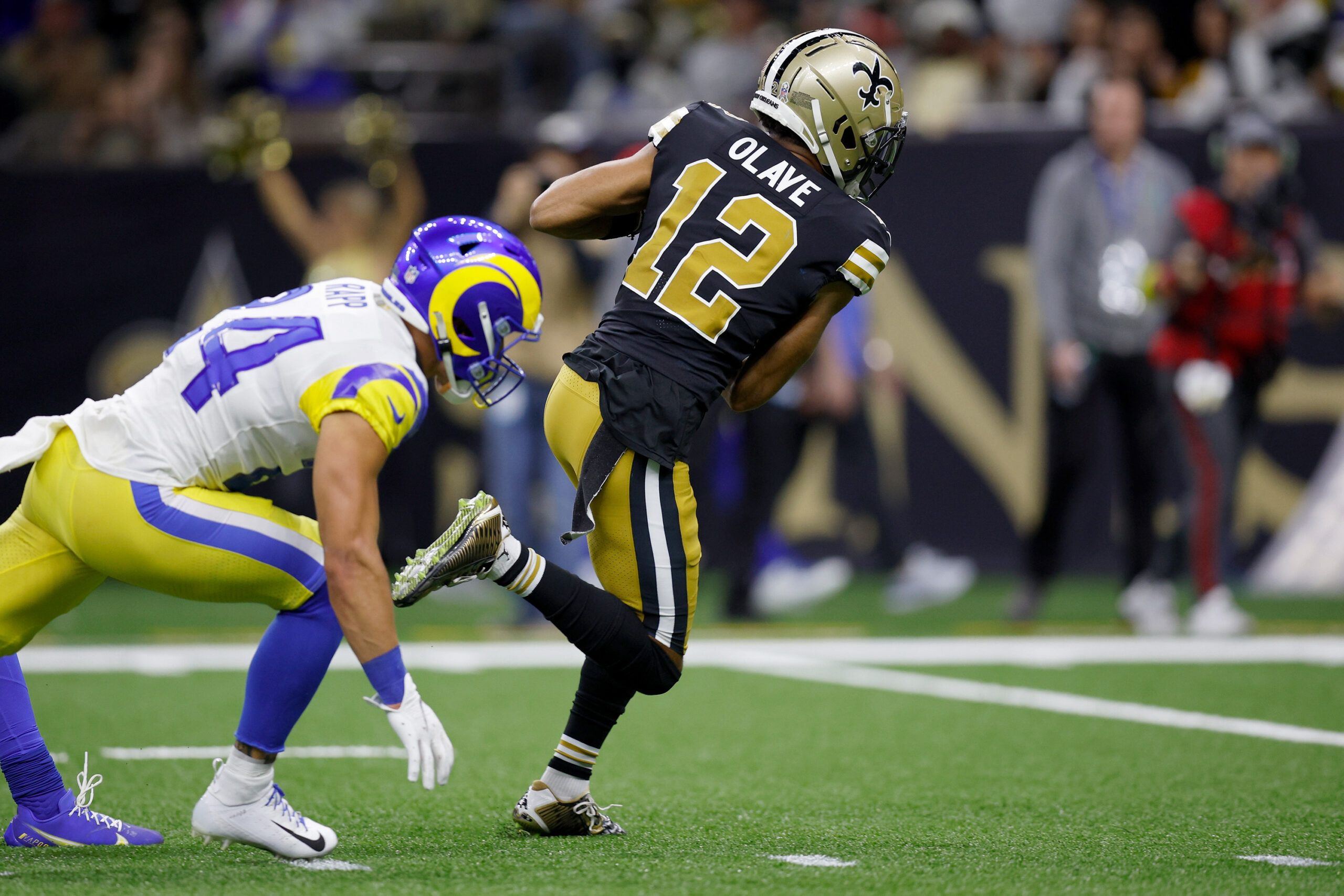 Chris Olave’s 53-yard touchdown catch is the Saints…