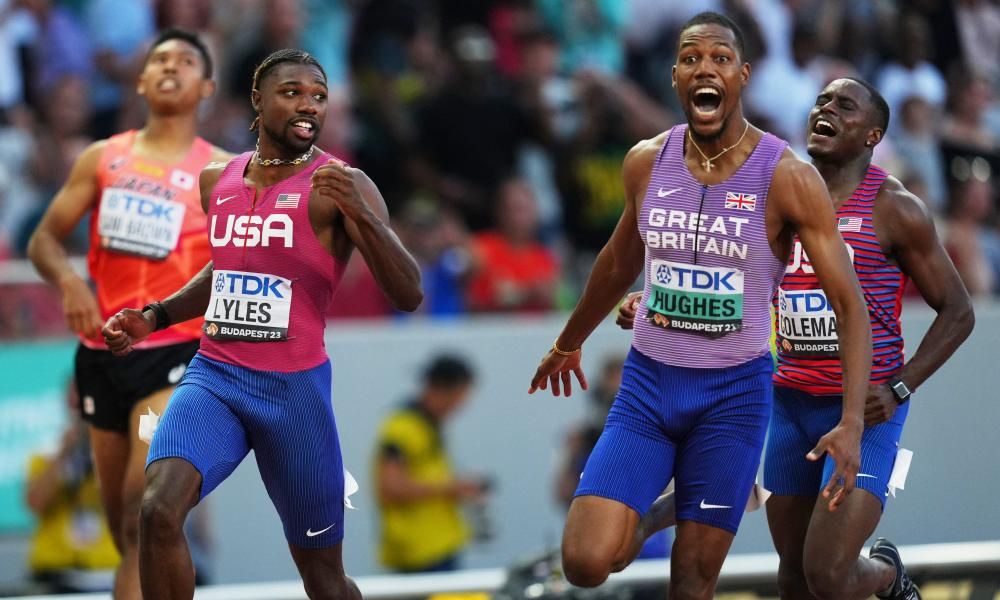 Zharnel Hughes hits back at rival Noah Lyles over…